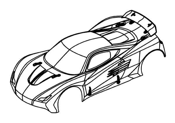 504401P - XS5 Max Body Shell Kit Complete – Cardinal Racing